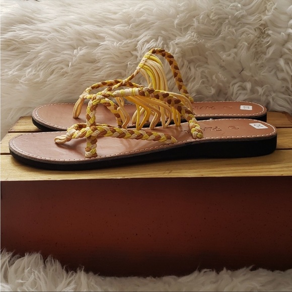 Plaka | Shoes | Plaka Slipper Braided Toe Sandals | Poshmark